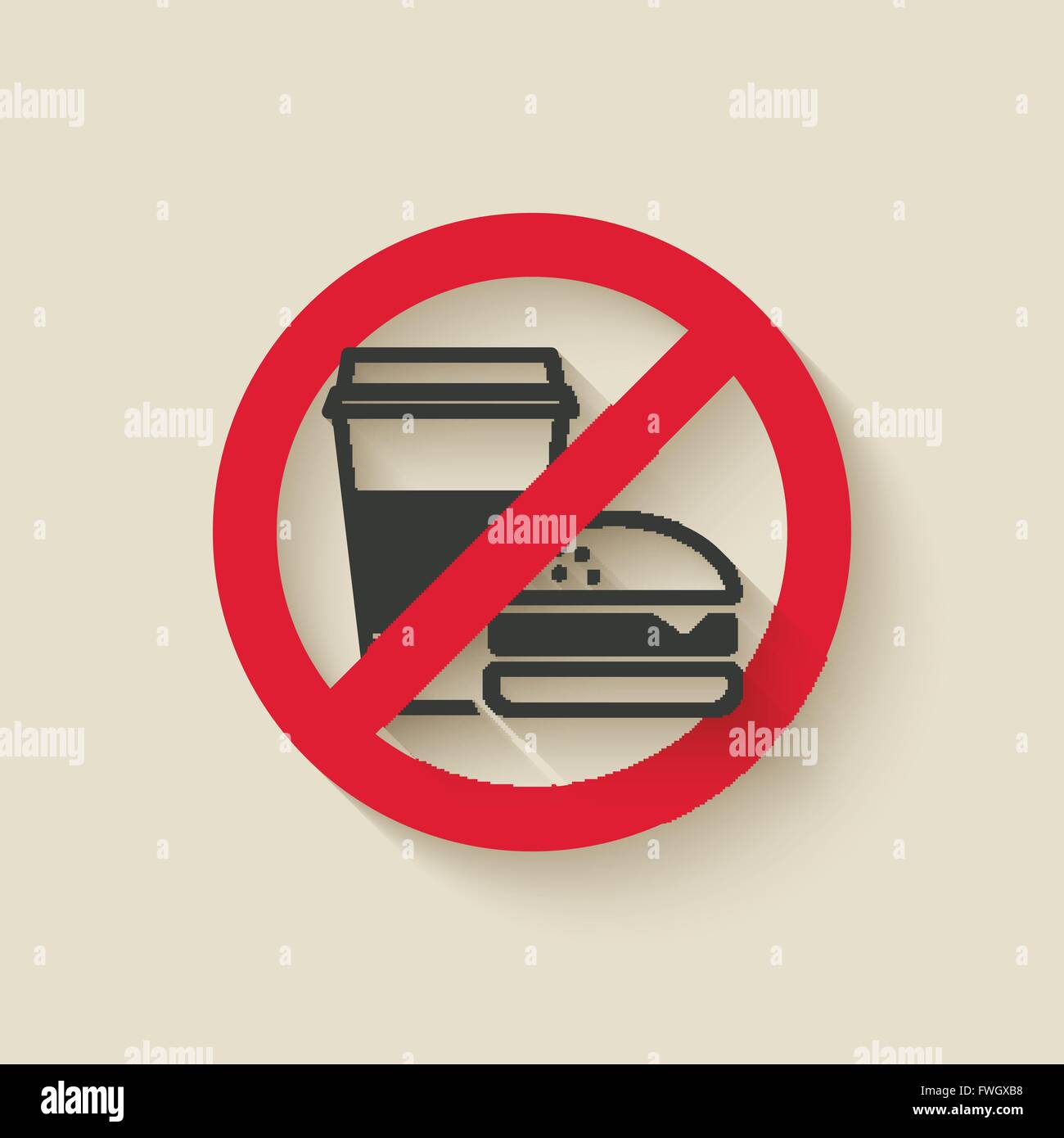 No fast food vector vectors hi-res stock photography and images - Alamy