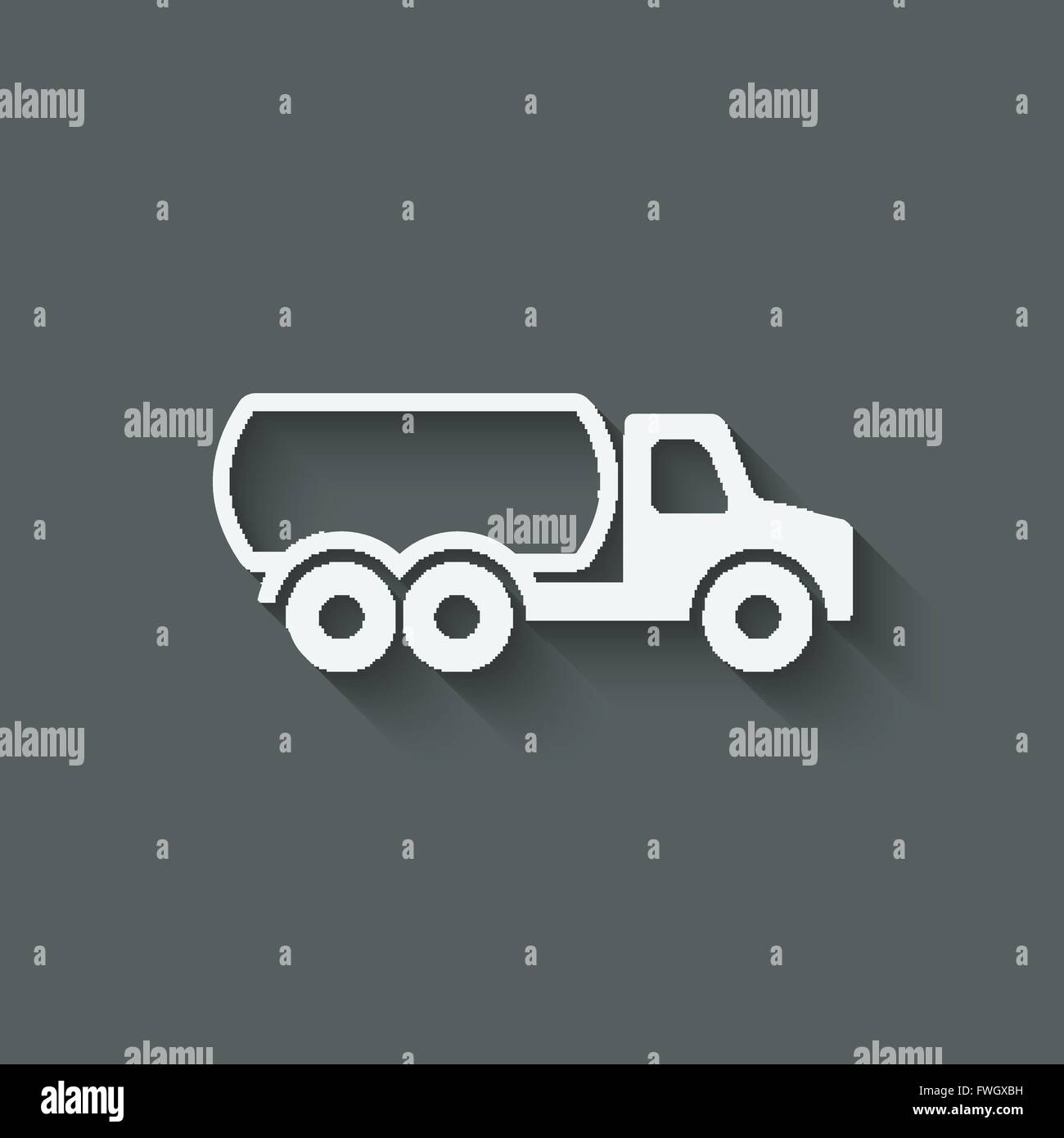 fuel truck symbol - vector illustration. eps 10 Stock Vector Image ...