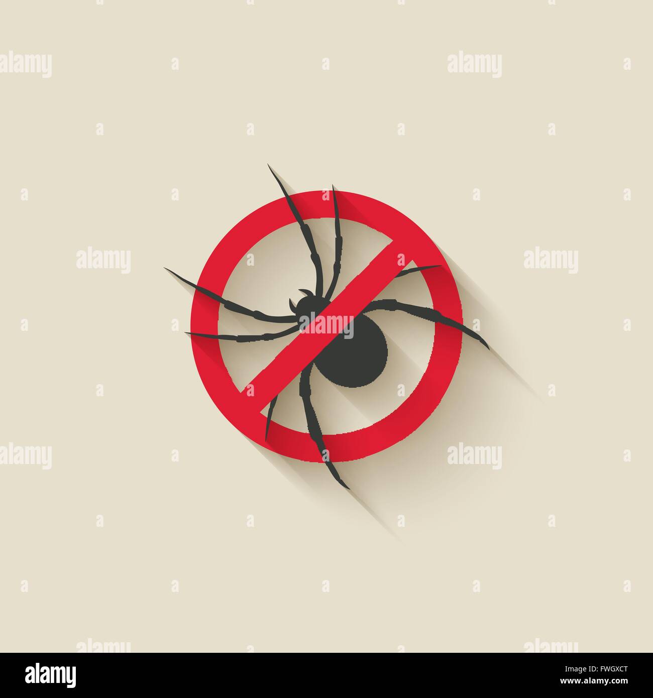 Spider tarantula caution sign hi-res stock photography and images - Alamy
