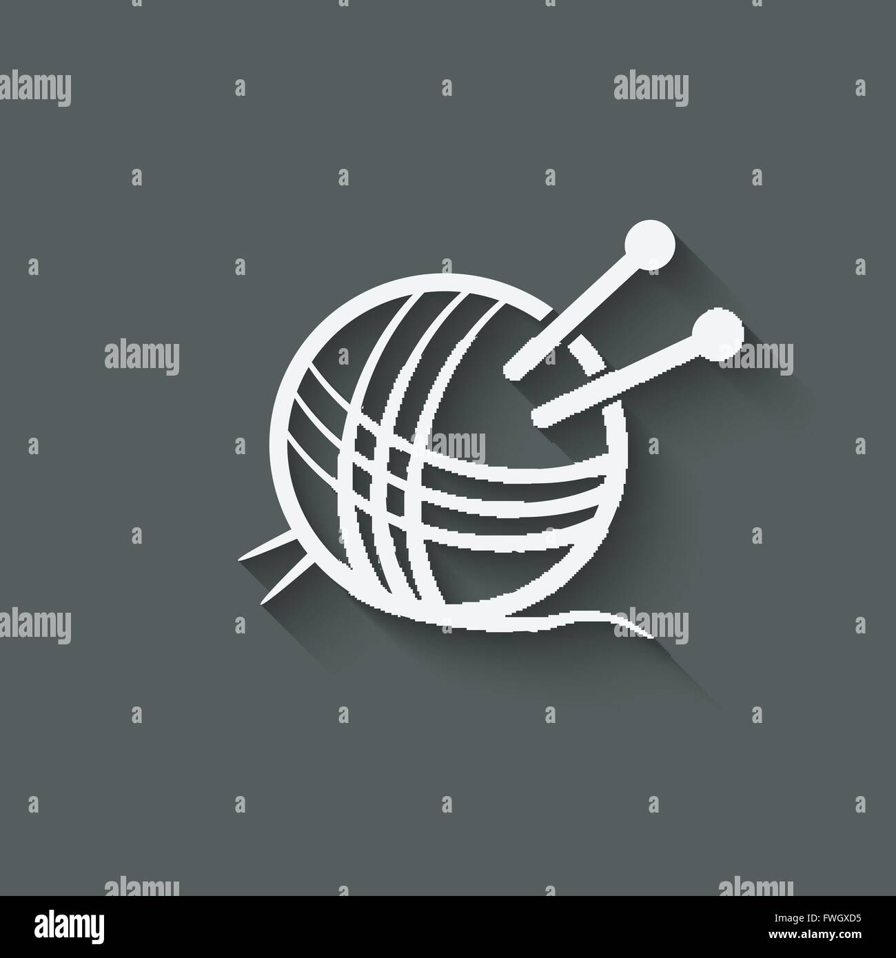 knitting symbol - vector illustration. eps 10 Stock Vector Image & Art ...