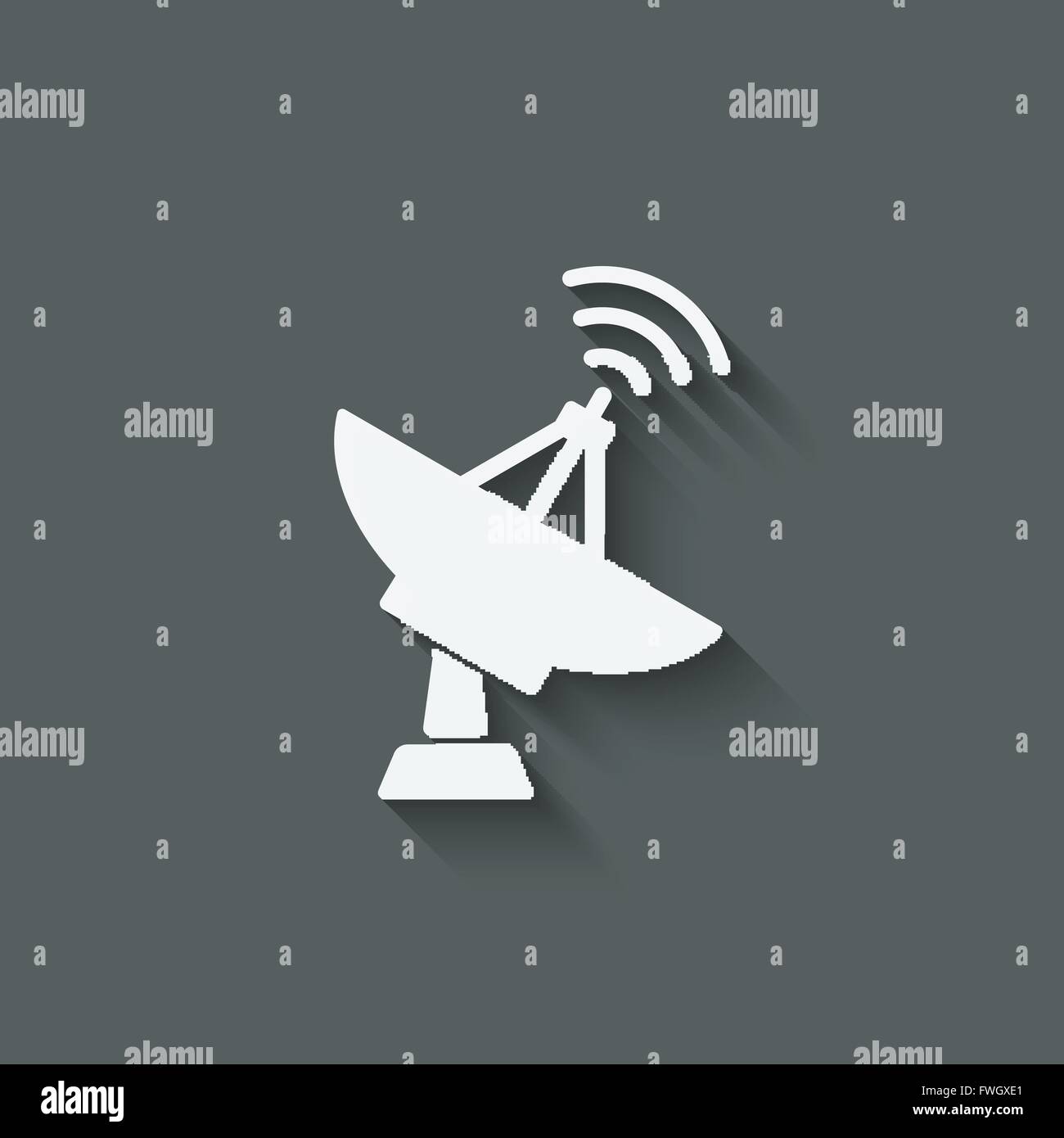 parabolic antenna symbol - vector illustration. eps 10 Stock Vector ...