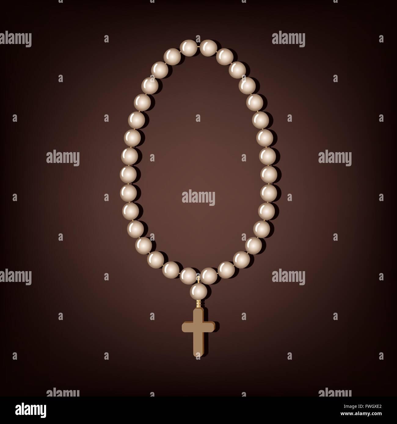 Rosary beads Stock Vector Images - Alamy