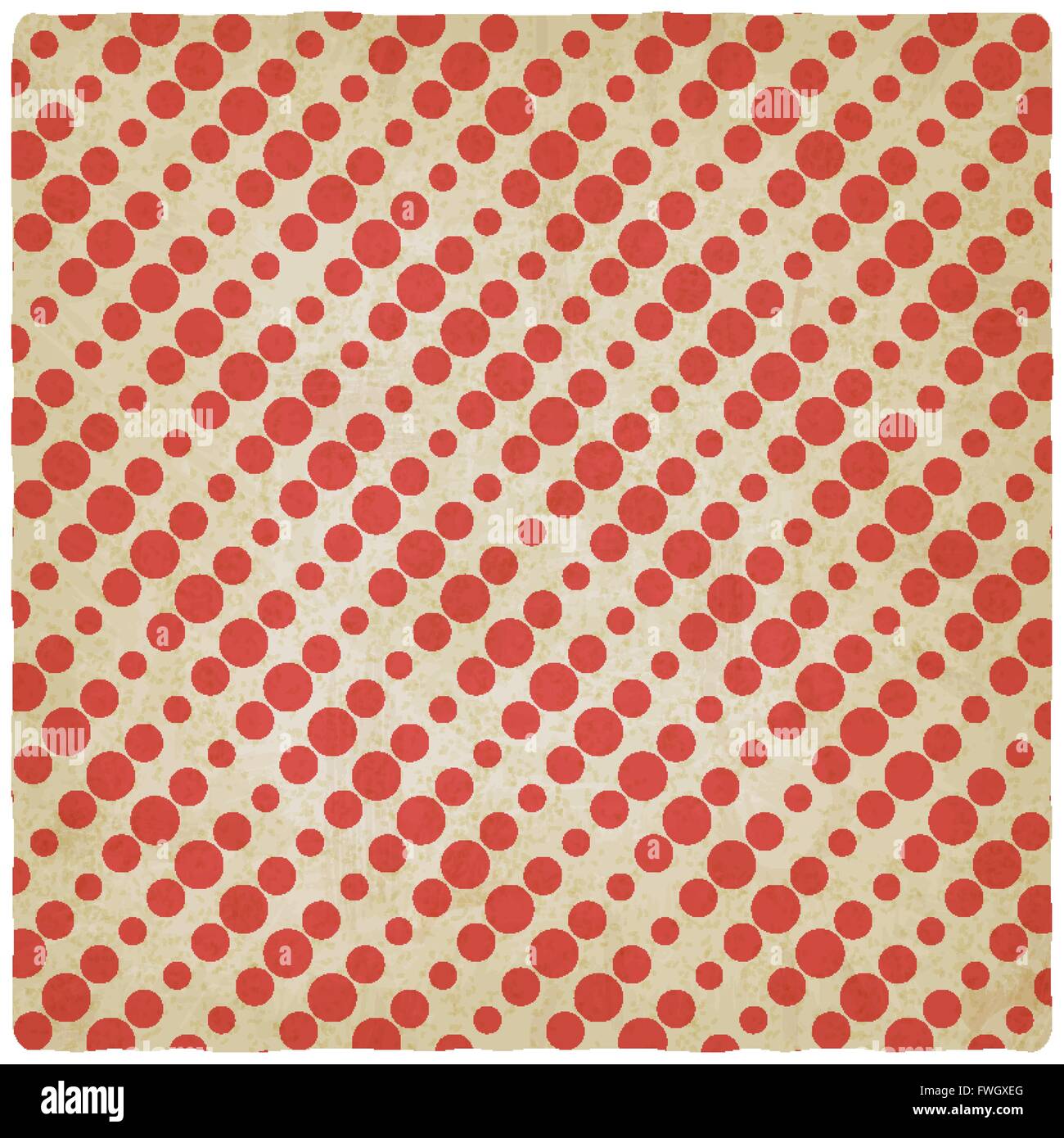 Dotted retro background. Seamless pattern included in swatch menu ...