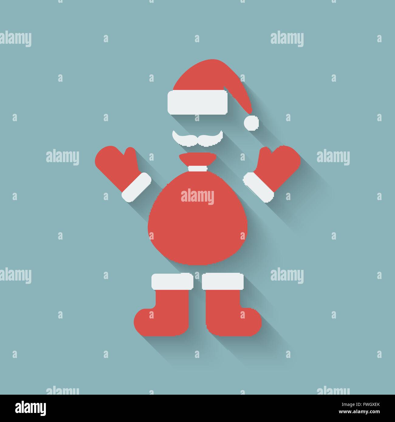 Santa Claus design element - vector illustration. eps 10 Stock Vector ...