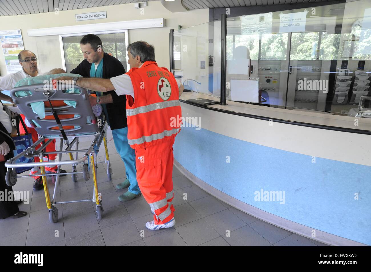 Milan (Italy), S. Carlo Hospital, first aid department Stock Photo - Alamy