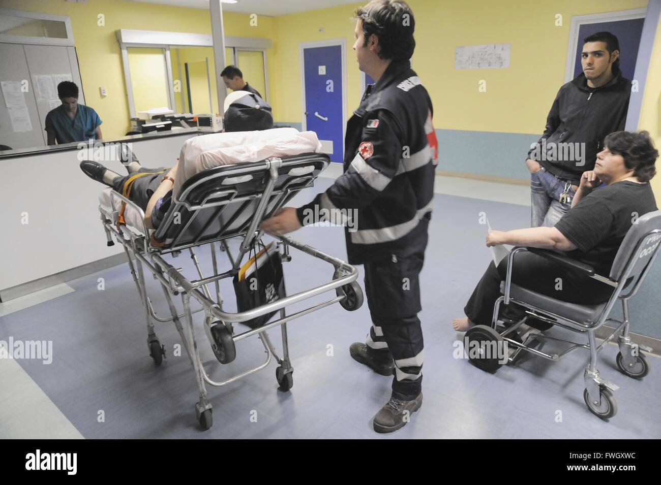 Milan (Italy), S. Carlo Hospital, first aid department Stock Photo - Alamy