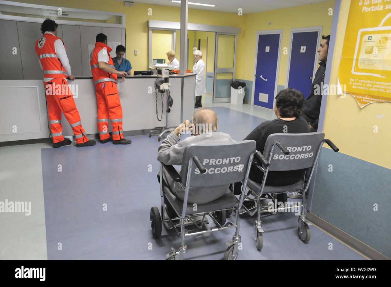 Milan (Italy), S. Carlo Hospital, first aid department Stock Photo - Alamy