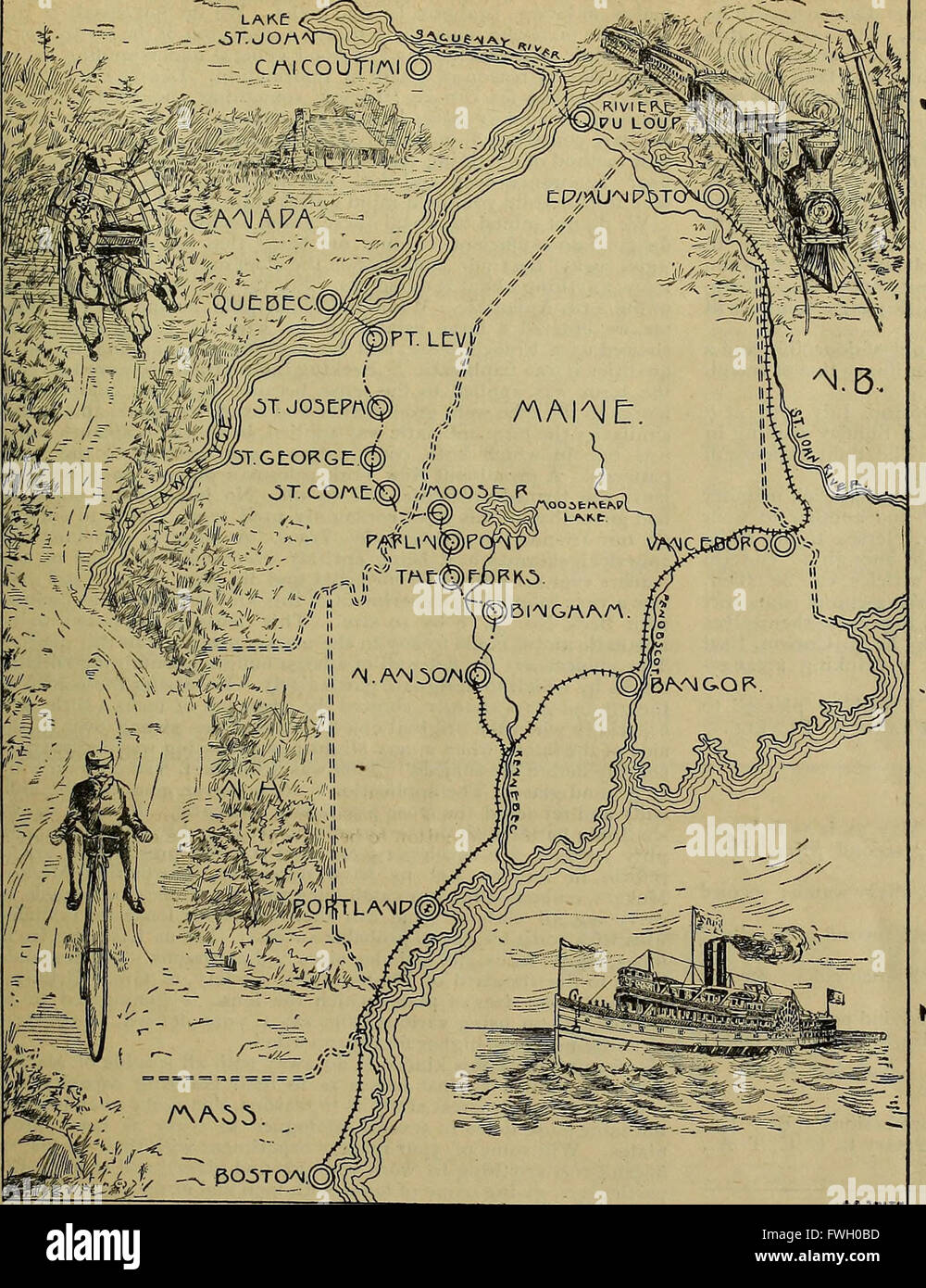 A 1887 publication focusing on the history and development of cycling ...