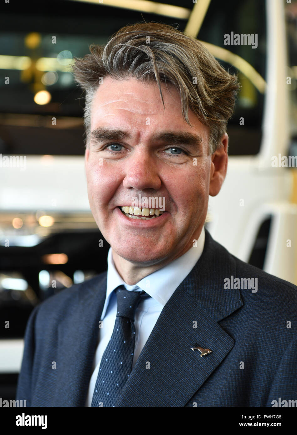 Joachim Drees, member of the supervisory board at MAN SE, poses in ...