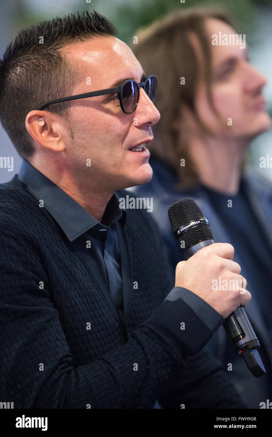 Milan Italy. 05th April 2016. The Italian pop rock band MODÀ at the ...