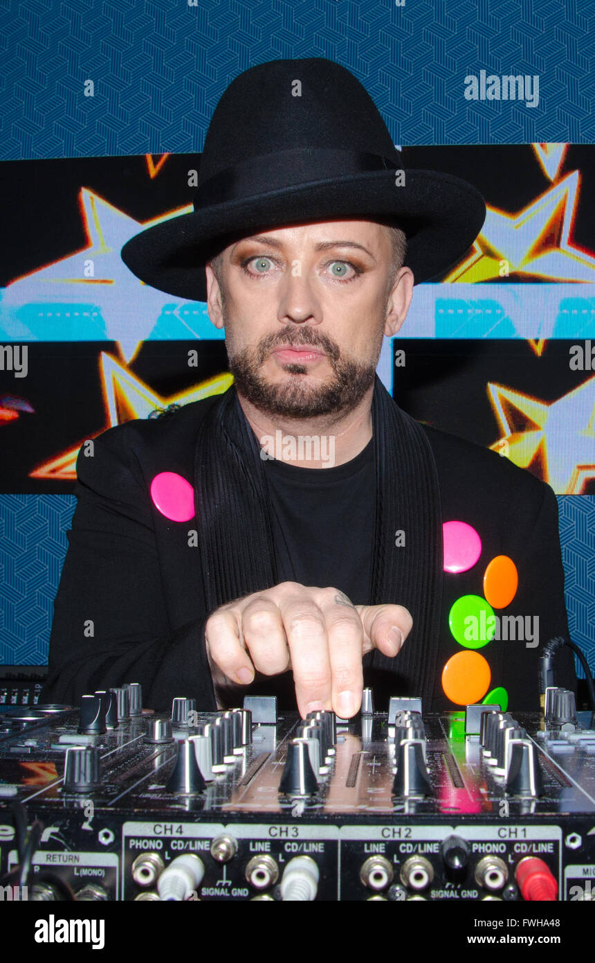 Sydney, Australia - 12th June 2016: Boy George performs a DJ set at ...