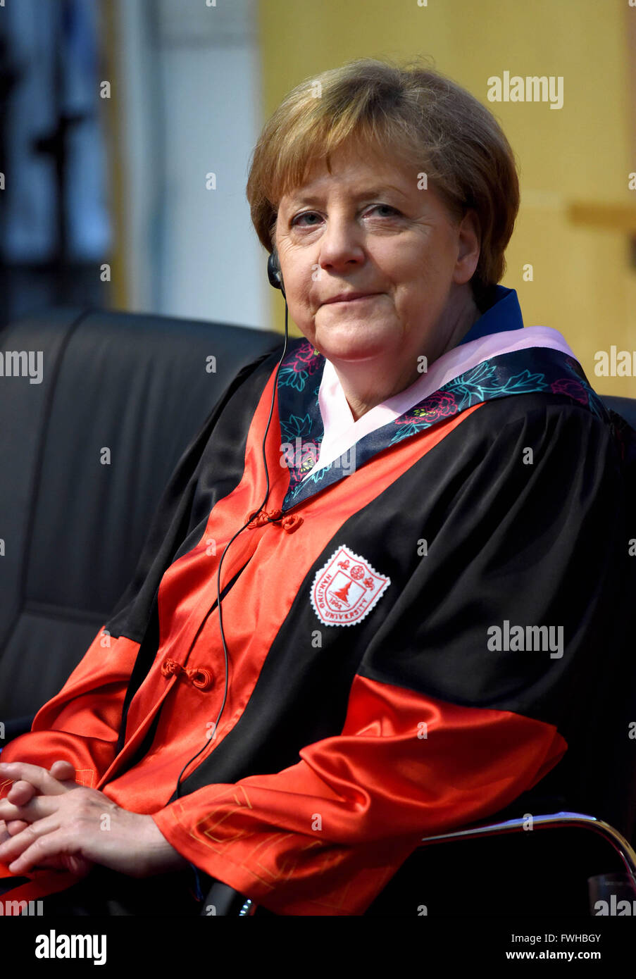 Beijing, China. 12th June, 2016. German Chancellor Angela Merkel ...