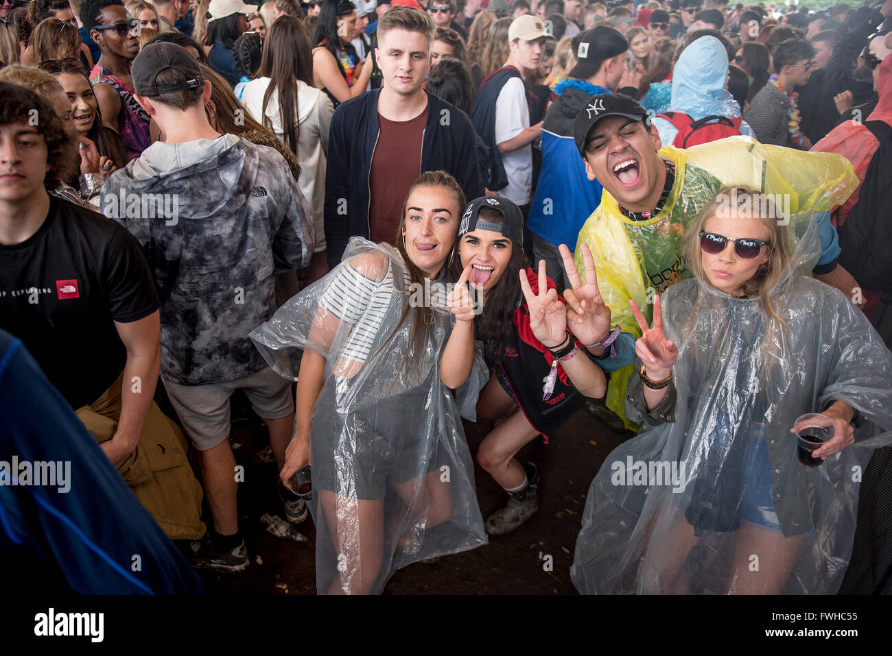 Manchester, UK. 11th June 2016. festival goers going off in The Elrow ...