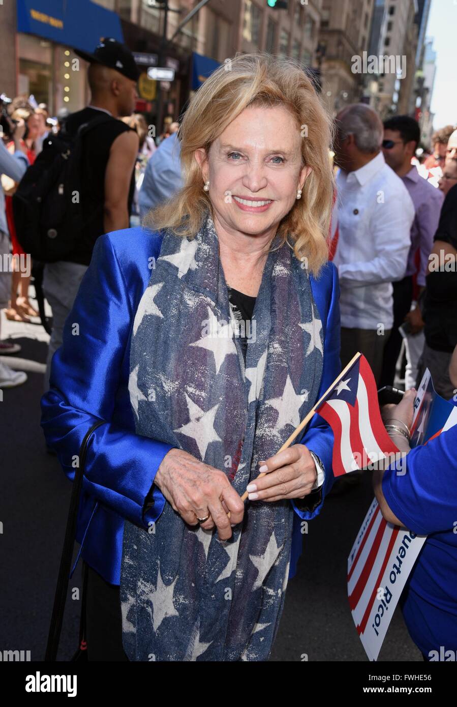 New York, NY, USA. 12th June, 2016. Representative Carolyn Maloney in ...