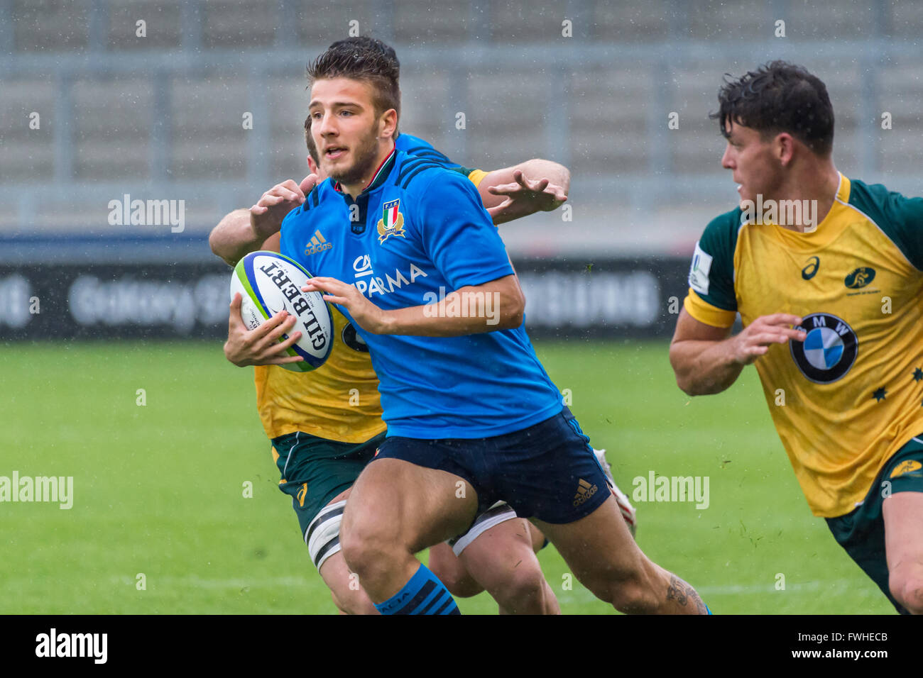 Manchester, UK. 11th June, 2016. Luca Sperandion of Italy U20 team was ...