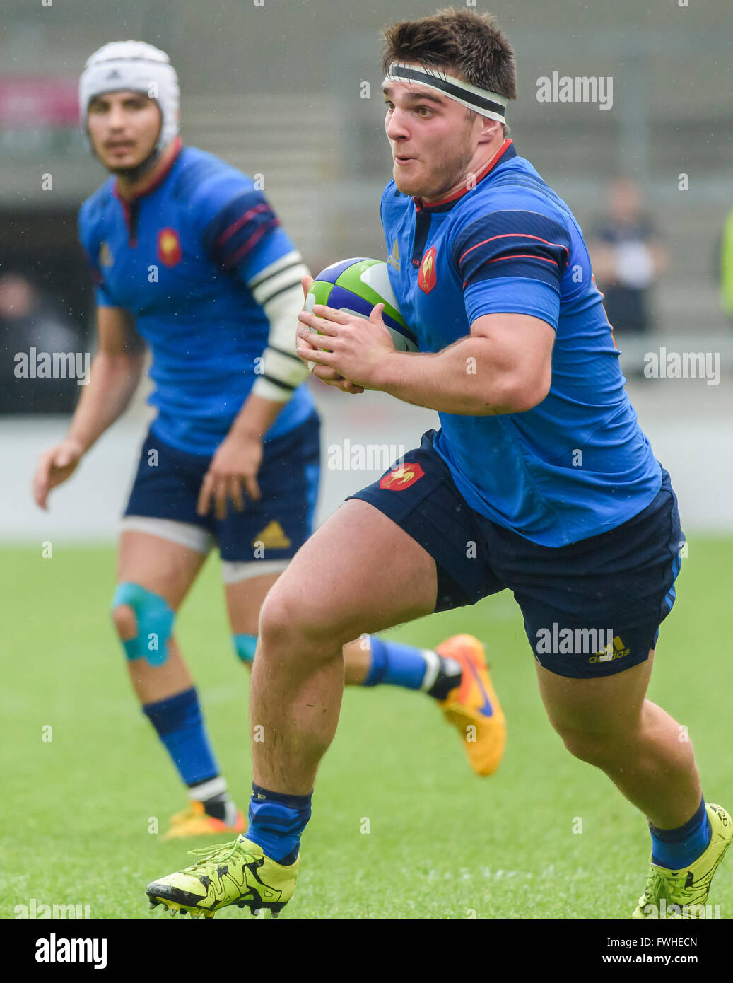 Manchester, UK. 11th June, 2016. Liam McNamara of France U20 in action ...
