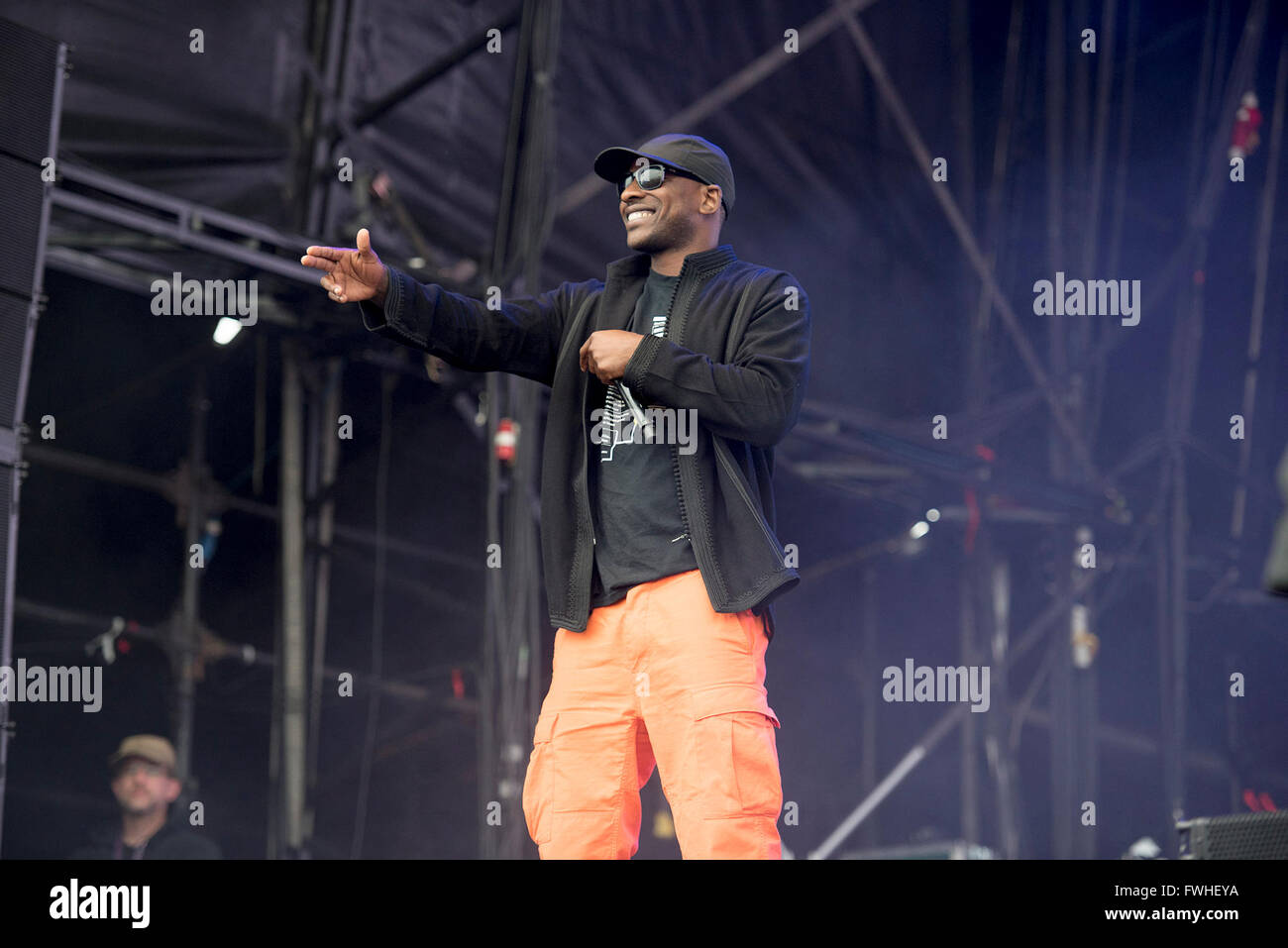 Manchester, UK. 12th June 2016. Skepta performs on the Main Stage at ...