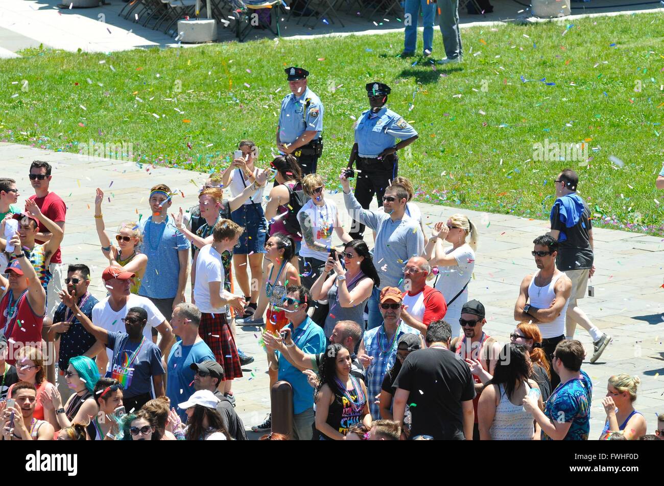 Philadelphia police parade hi-res stock photography and images - Alamy