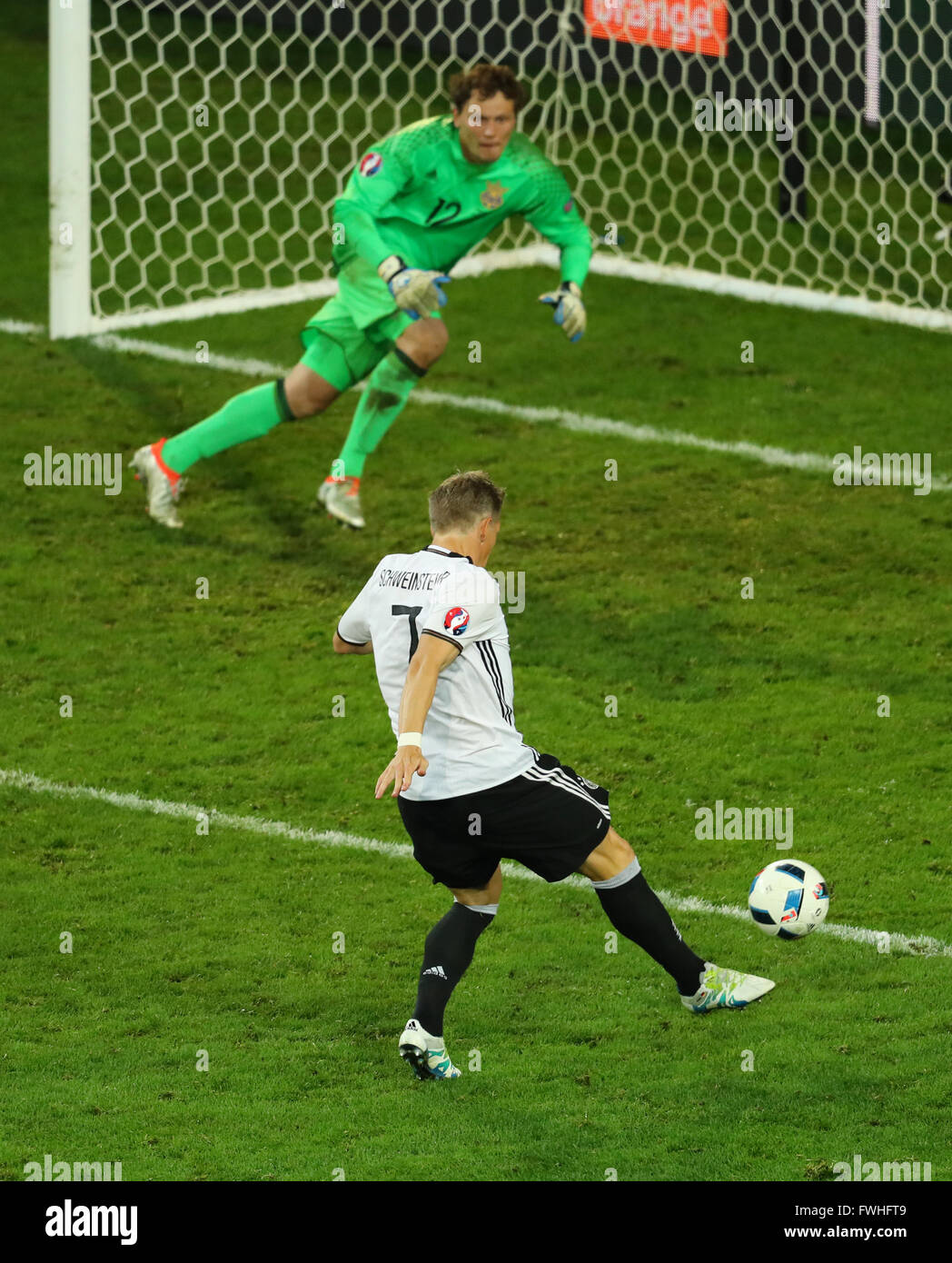 Lille, France, 12th June, 2016. Bastian Schweinsteiger of Germany ...