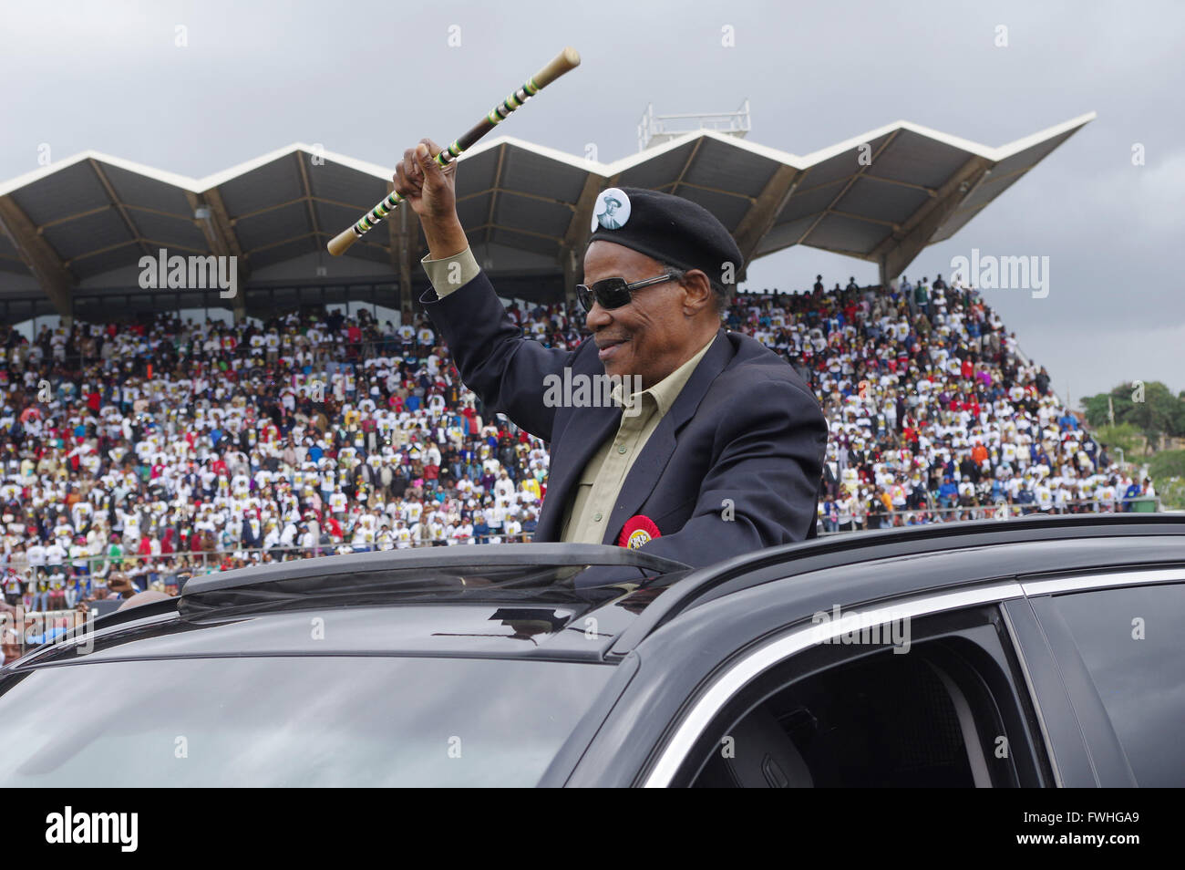 Durban, South Africa. 12th June, 2016. Mangosuthu Buthelezi, the ...