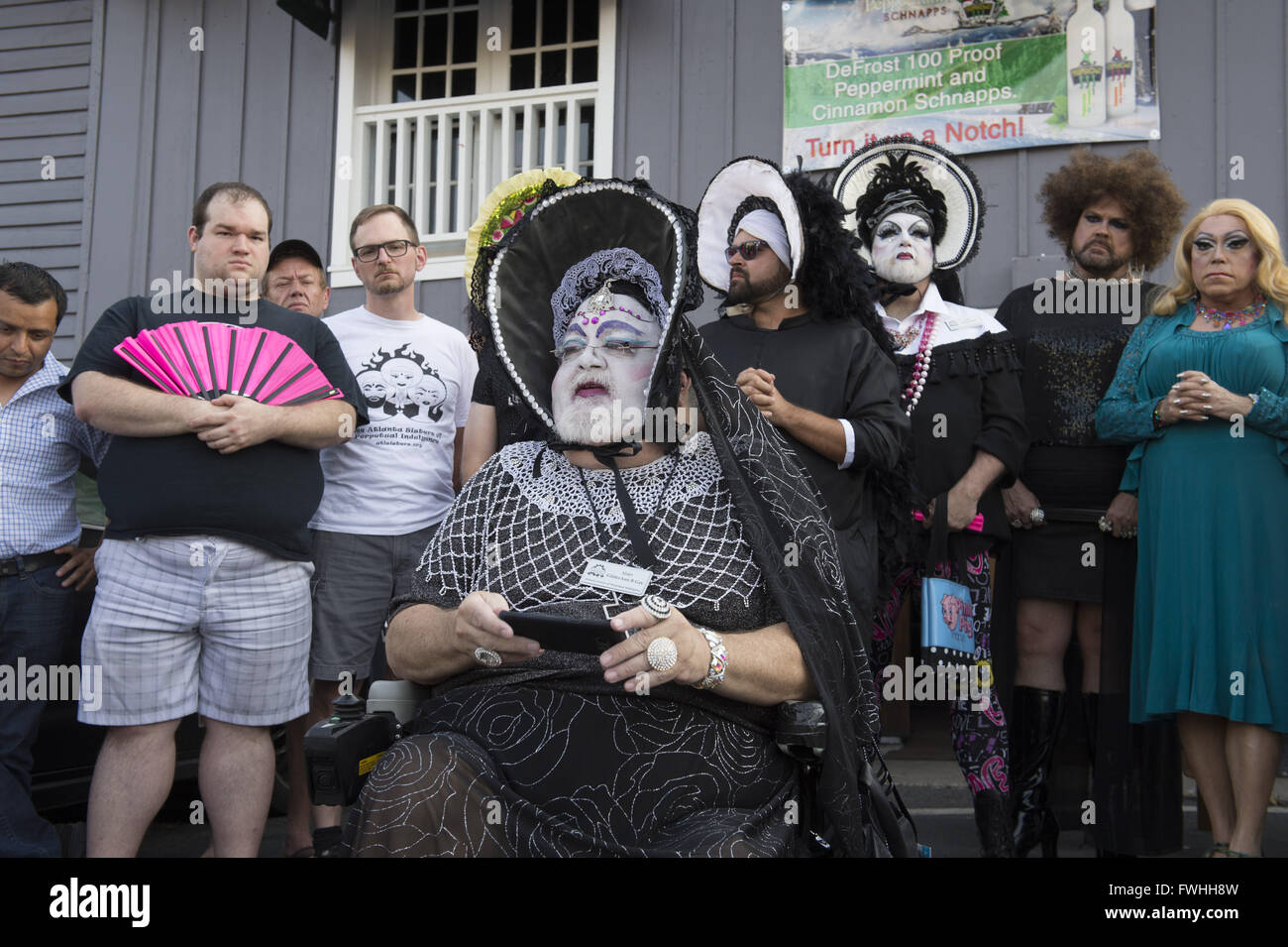Atlanta, GA, USA. 12th June, 2016. LGBT community gathers in city's ...