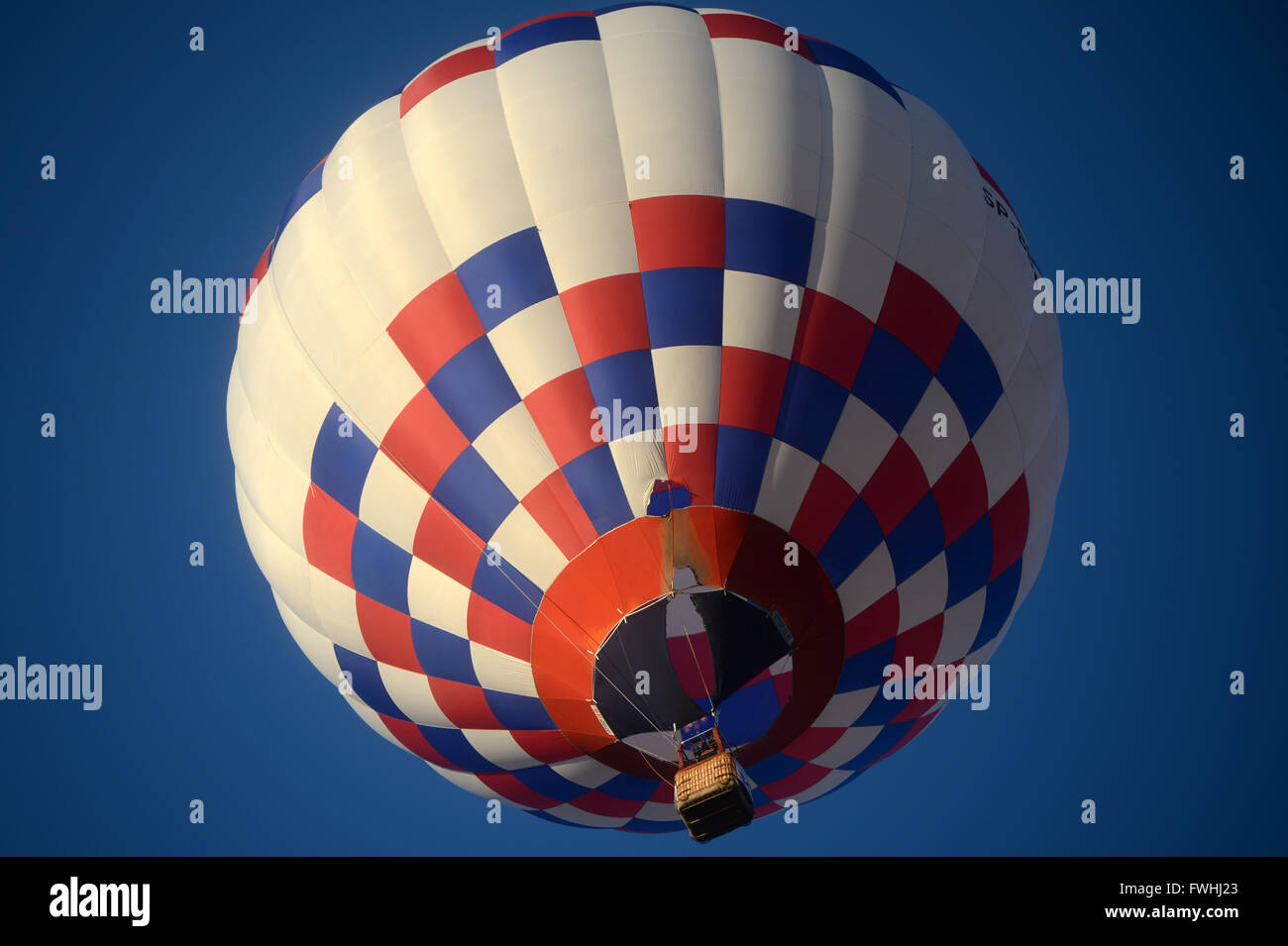 Velikie Luki, Russia. 13th June, 2016. A hot air balloon rises during ...