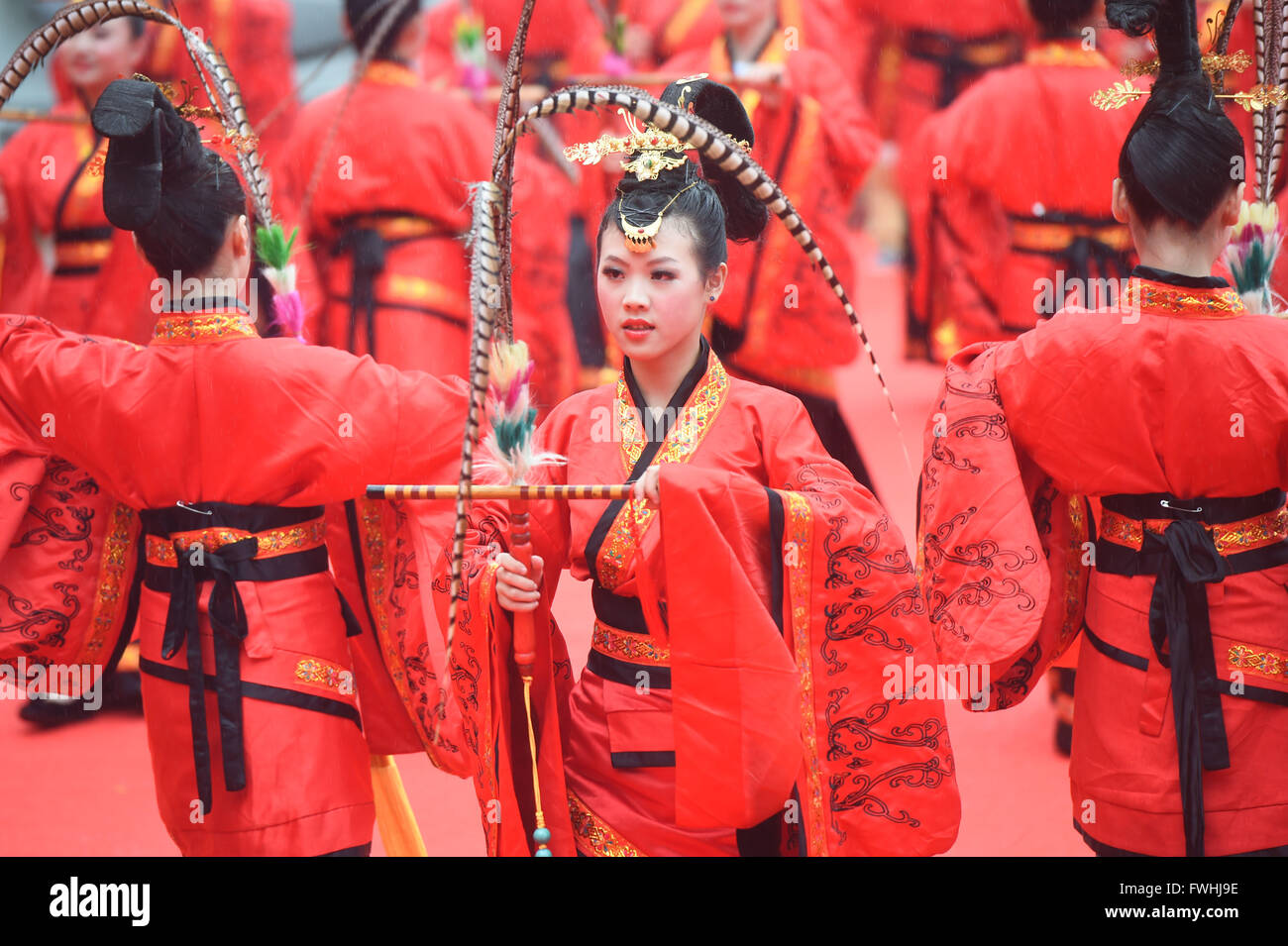 Gutian, China's Fujian Province. 13th June, 2016. A sacrificial ...