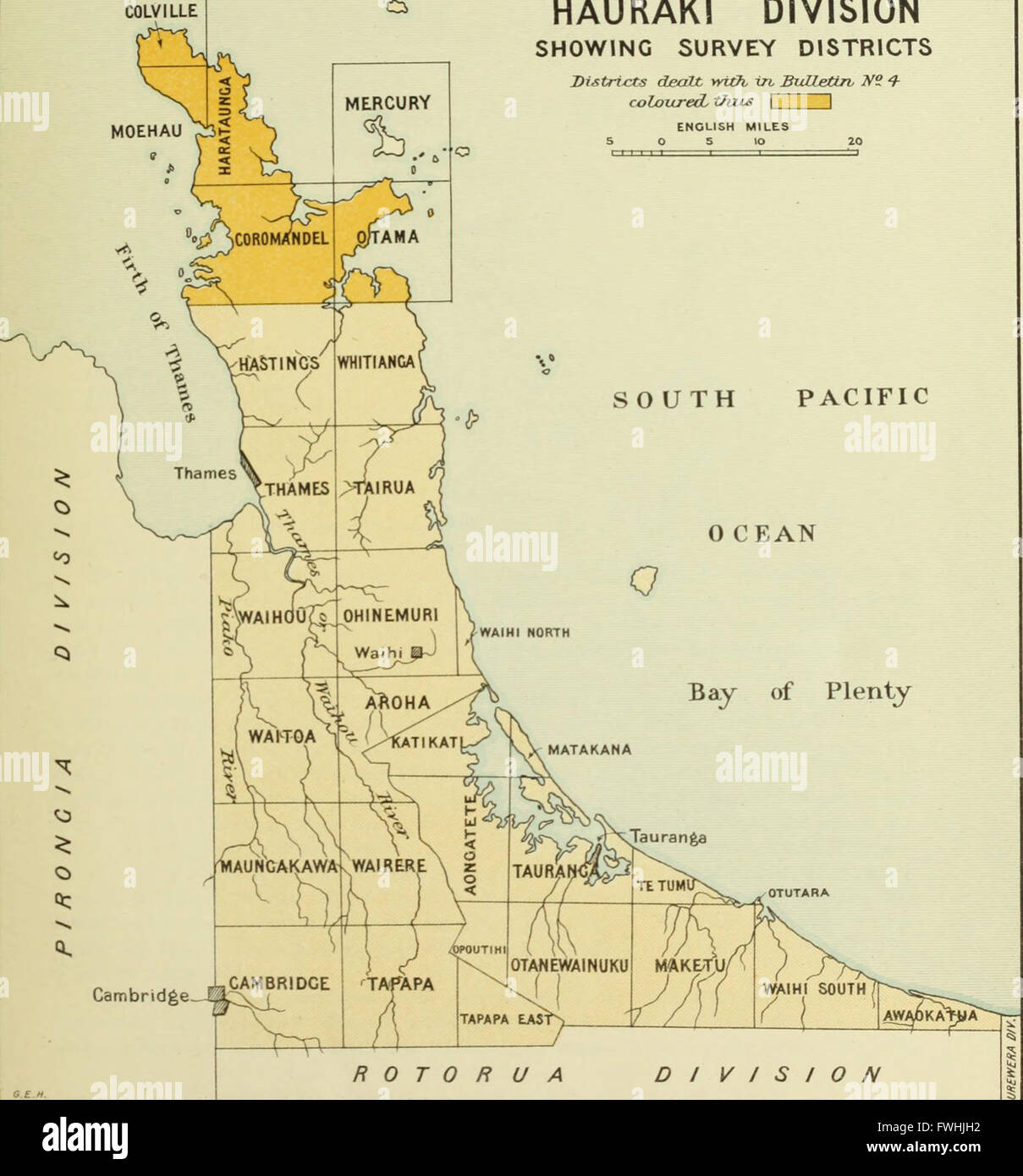 Antique Map Of Auckland High Resolution Stock Photography and Images ...
