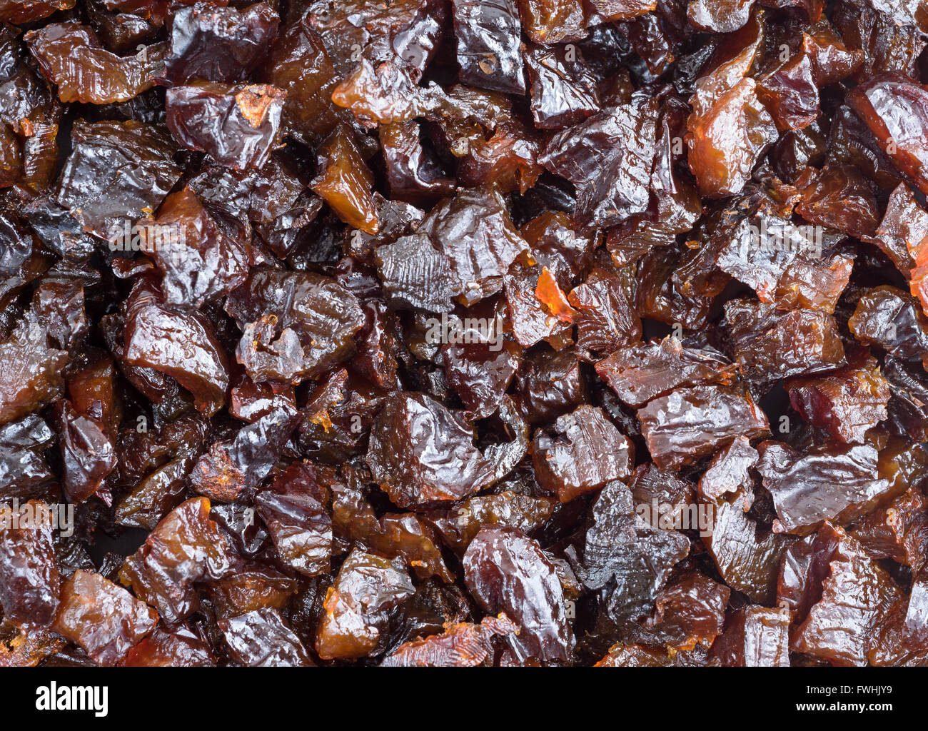 A very close view of diced prunes Stock Photo - Alamy