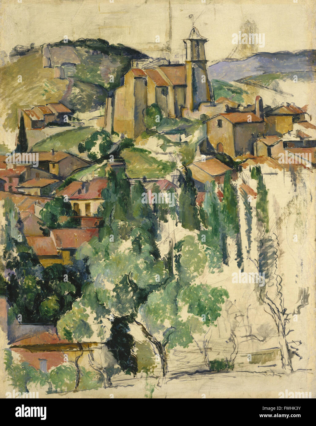 Paul Cézanne - The Village of Gardanne (Le Village de Gardanne Stock ...