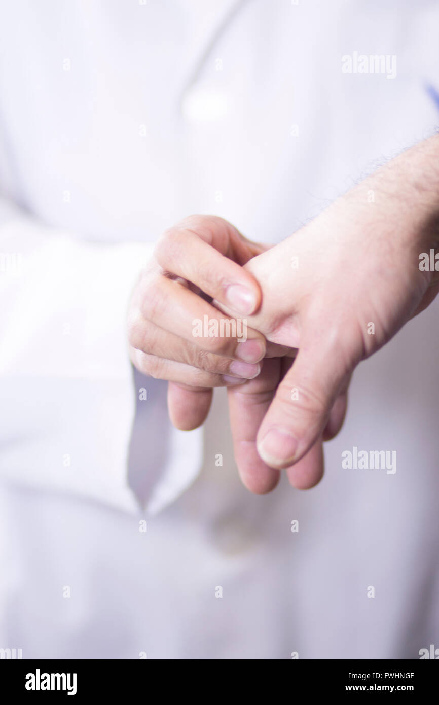 Traumatology and orthopedics surgeon in doctor and patient orthopedic ...