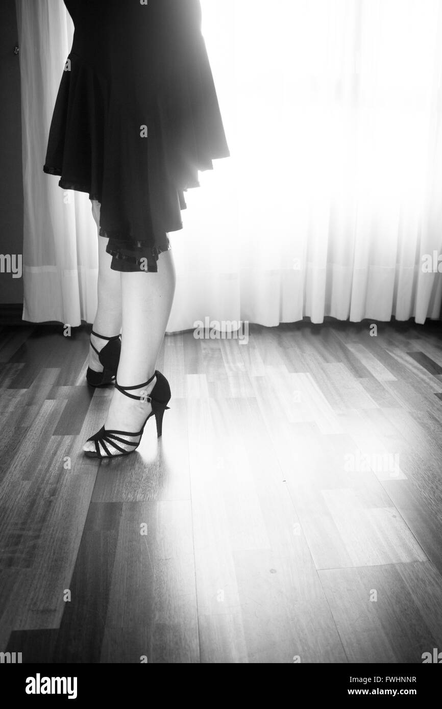 Female ballroom, standard, sport dance, latin and salsa dancer feet and ...