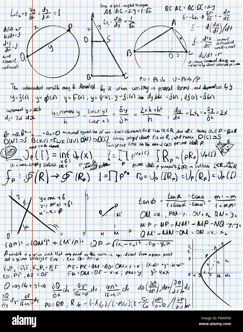 Maths vector background Stock Vector Image & Art - Alamy