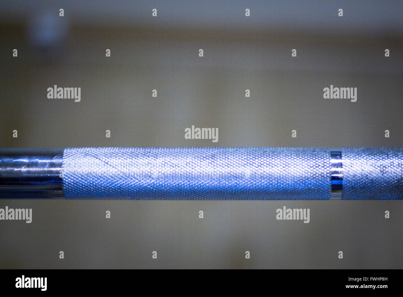 Olympic metal barbell in crossfit, bodybuilding and weight training ...