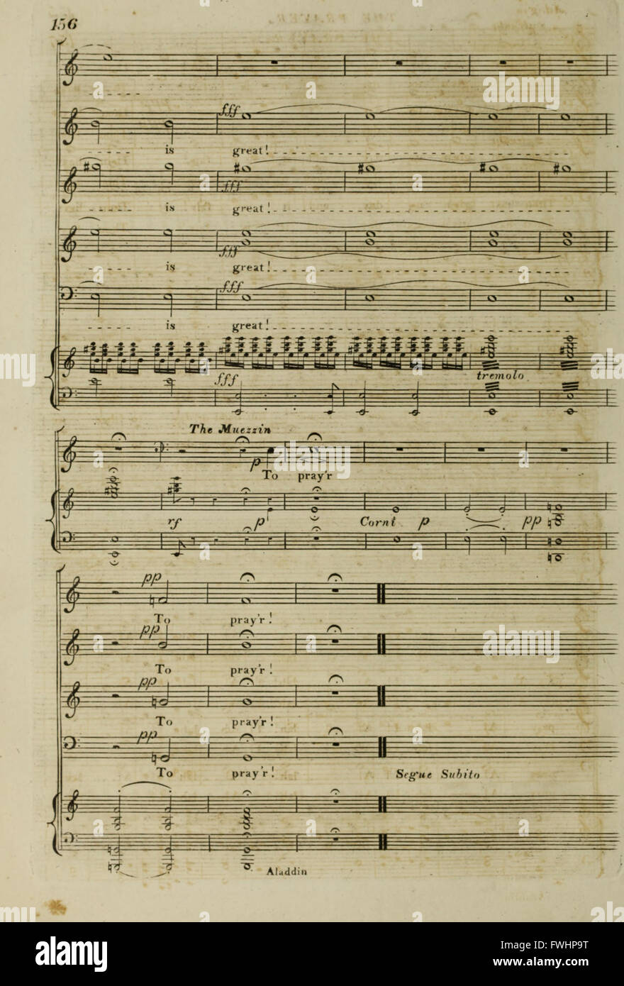 This 1826 opera performance of *Aladdin* at Drury Lane features a ...