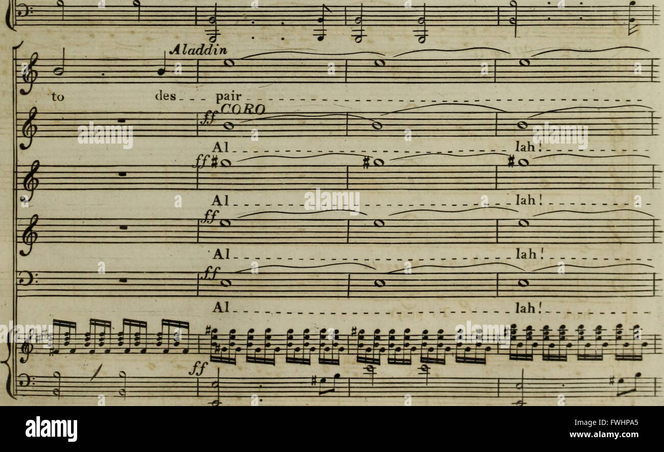'The Overture and Music in Aladdin' (1826) includes the complete music ...