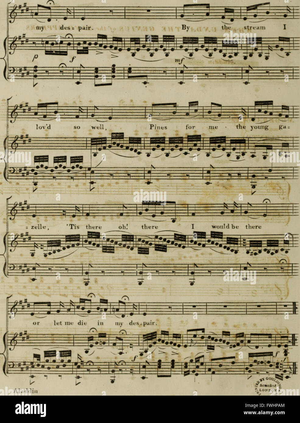 This 1826 work presents the full score and overture of 'Aladdin,' a ...