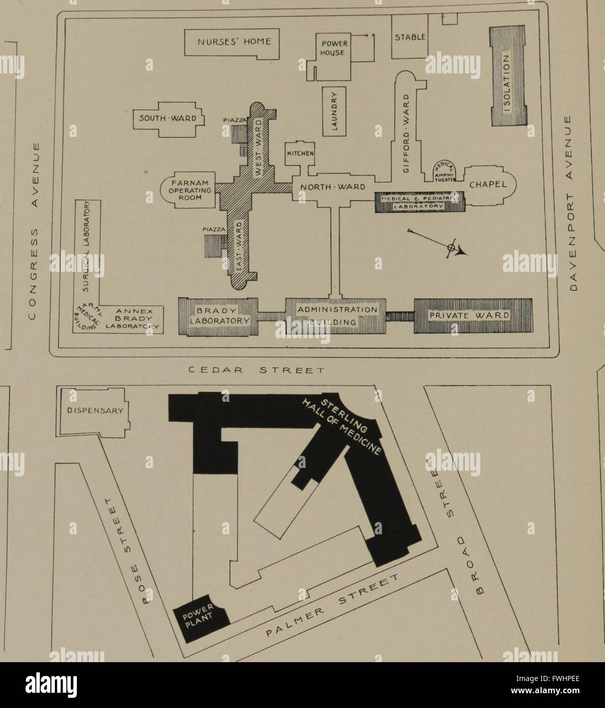 Yale University Campus Map