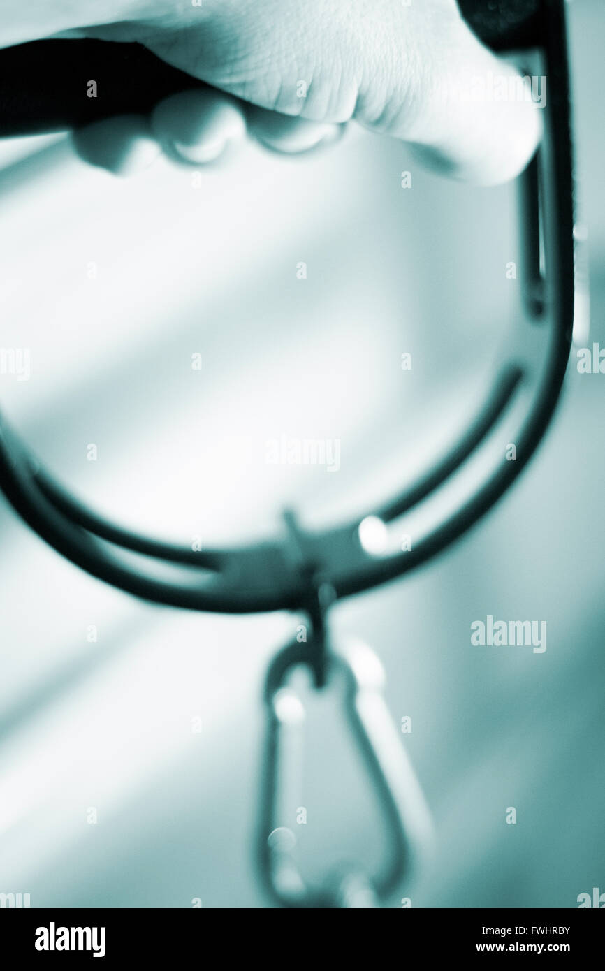 Exercise machine hand grip in crossfit, bodybuilding and weight ...