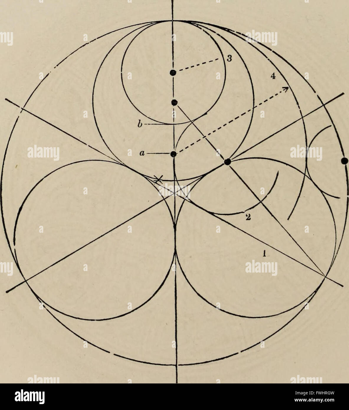 A study from 1851 exploring geometric tracery in design, showcasing 100 ...