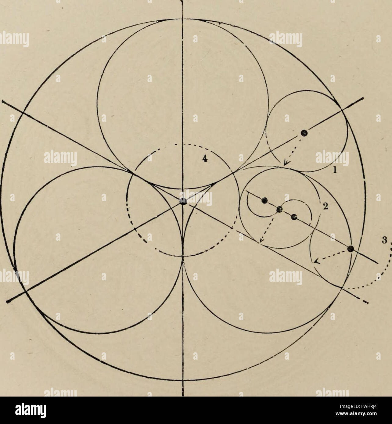 A 1851 work showcasing one hundred geometric tracery designs ...