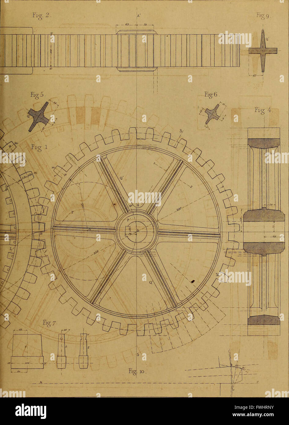 A 1857 guide to industrial design and technical drawing, serving as a ...