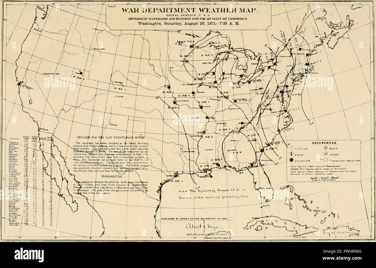 Meteorological maps hi-res stock photography and images - Alamy