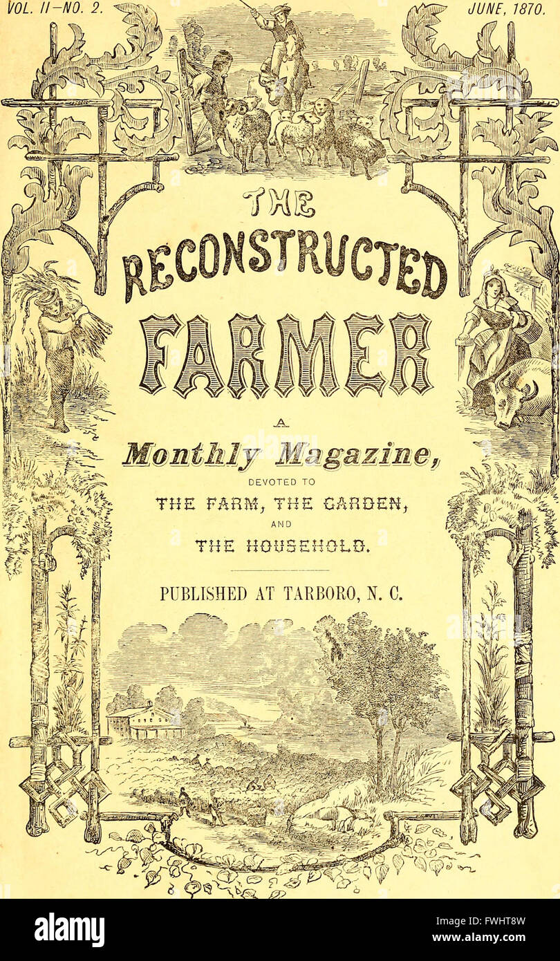 The Reconstructed Farmer (1870) is a serial that discusses farming ...