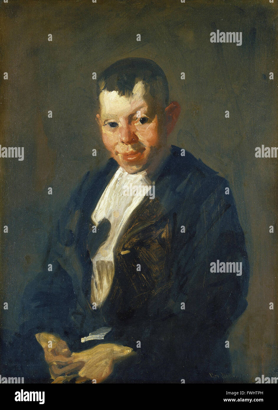 George Wesley Bellows - The Newsboy - Brooklyn Museum Stock Photo - Alamy