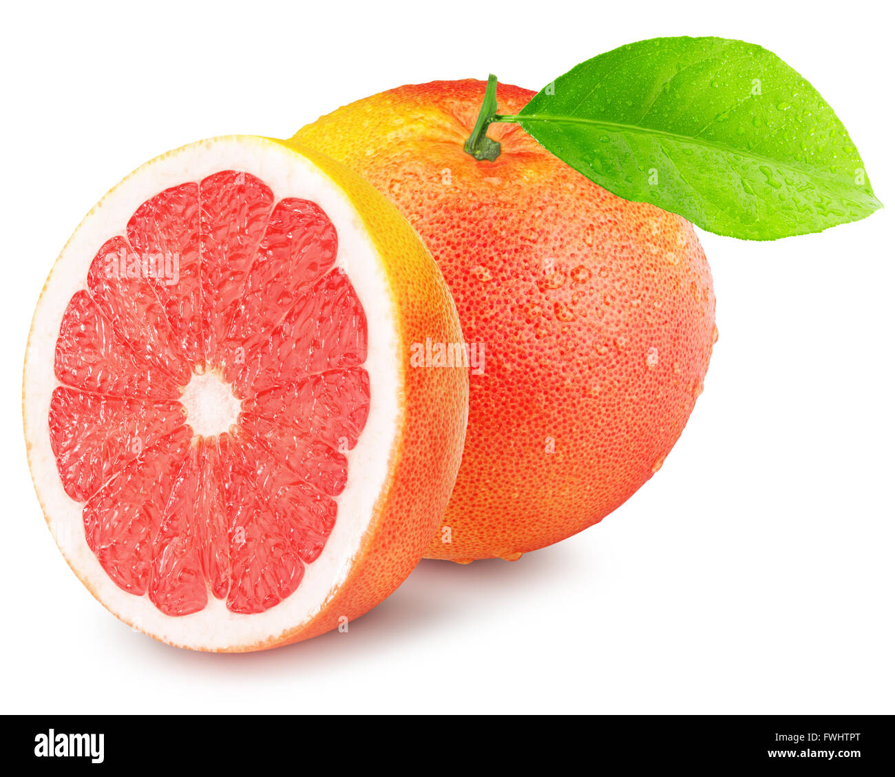 grapefruit isolated on the white background Stock Photo - Alamy
