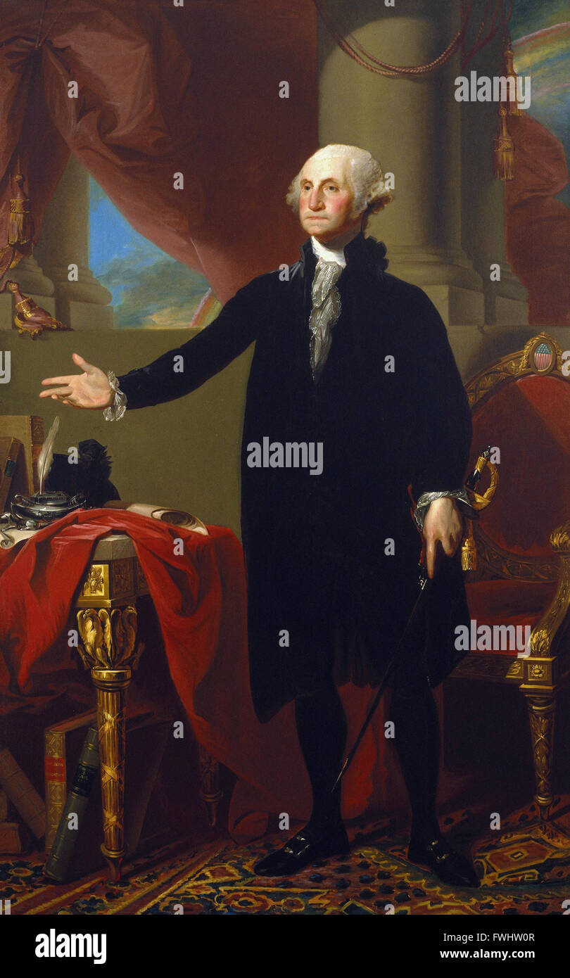 Gilbert Stuart - George Washington - Brooklyn Museum Stock Photo - Alamy