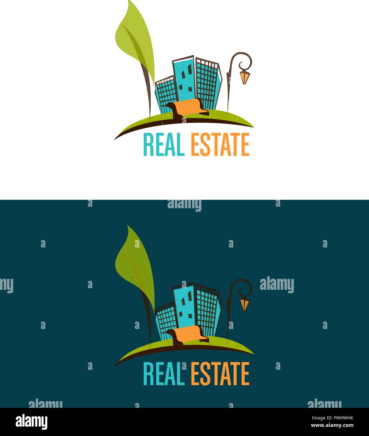 View park in villa Stock Vector Images - Alamy