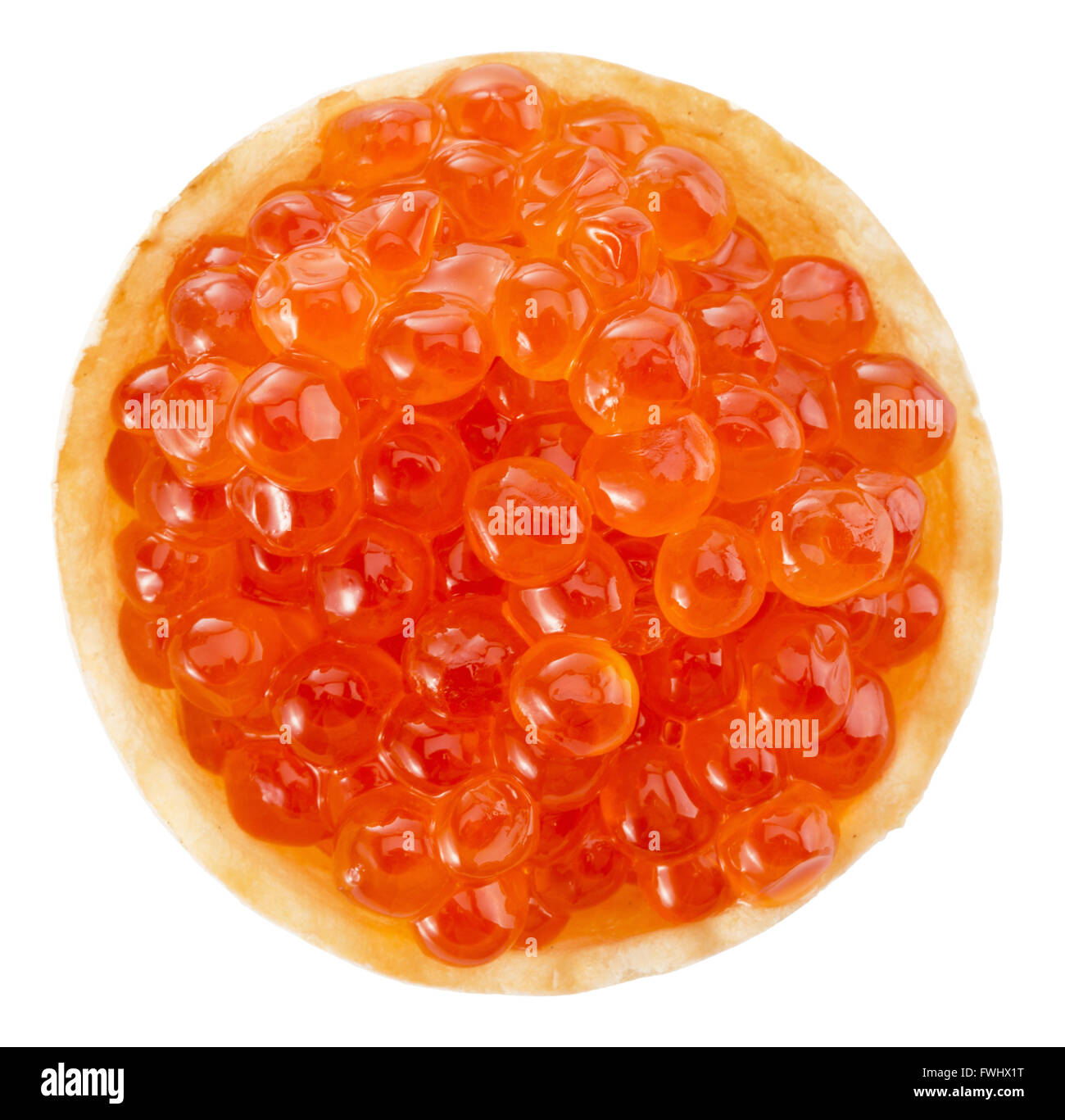 red caviar isolated on white background Stock Photo - Alamy