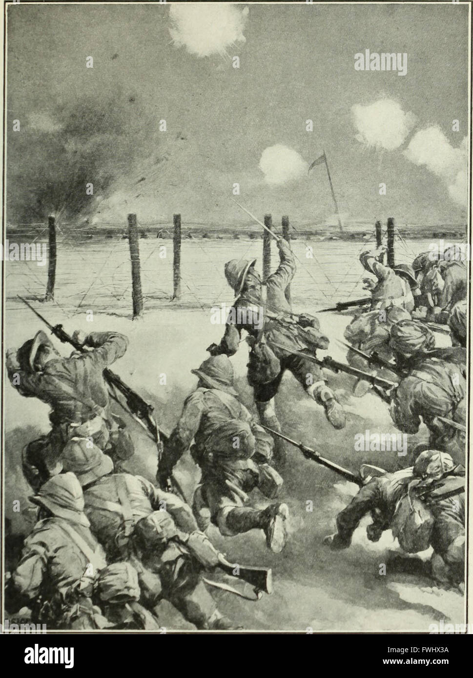 A comprehensive history of World War I, published in 1914, detailing ...